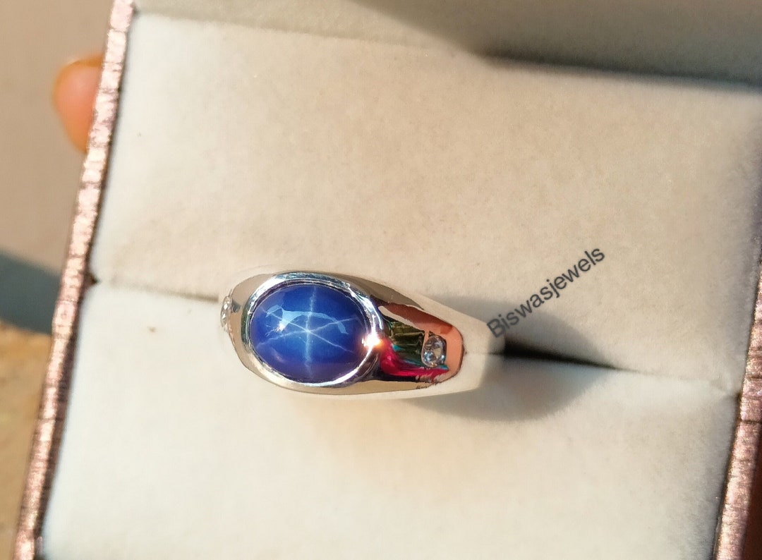 Vintage Style Silver Ring for Men, Solid 925 Sterling Silver, Statement ...