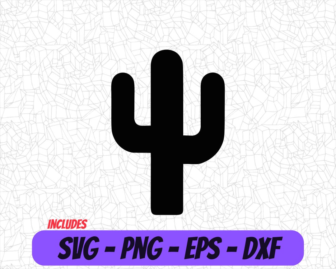 Cactus SVG Design | Minimalist Plant PNG Logo | Eps Clipart | Cricut ...