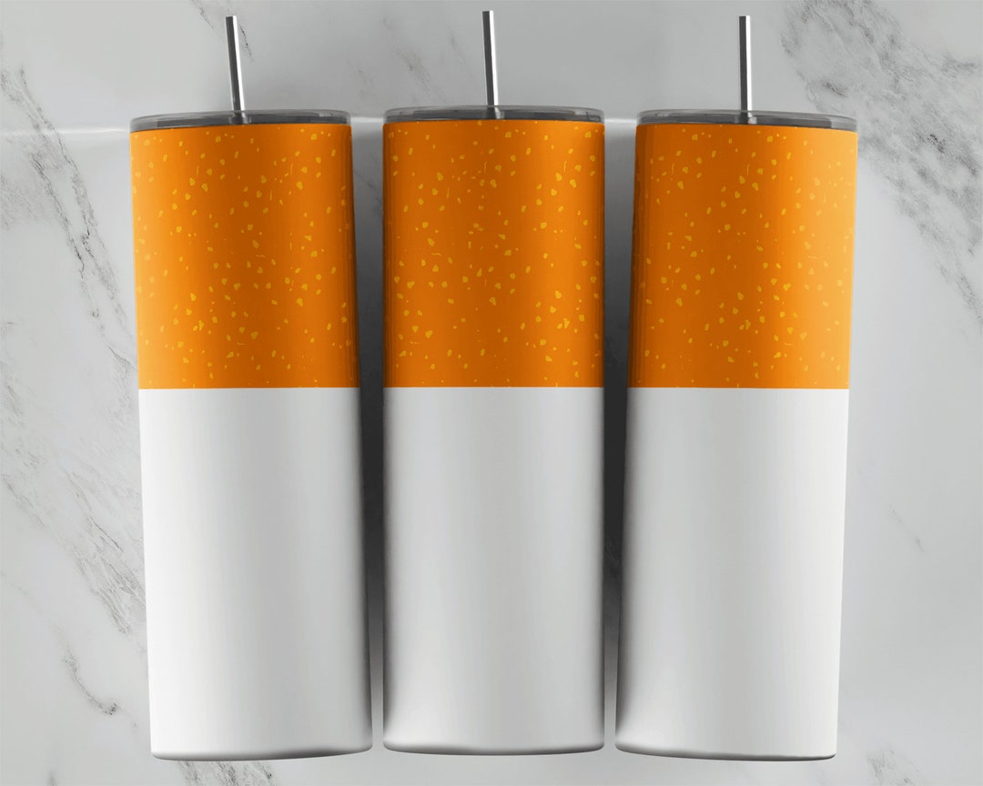 Cigar 20oz Sublimation Tumbler Design, Frosted Glass Image, Skinny ...