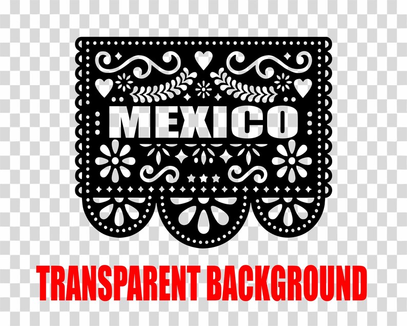 Papel Picado SVG Design, Mexico PNG for T-shirts, Stickers, Mugs and ...