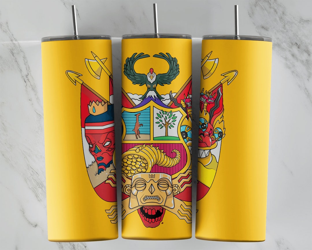 Peru Sublimation Design for Tumblers, Frosted Glass Image, Skinny ...