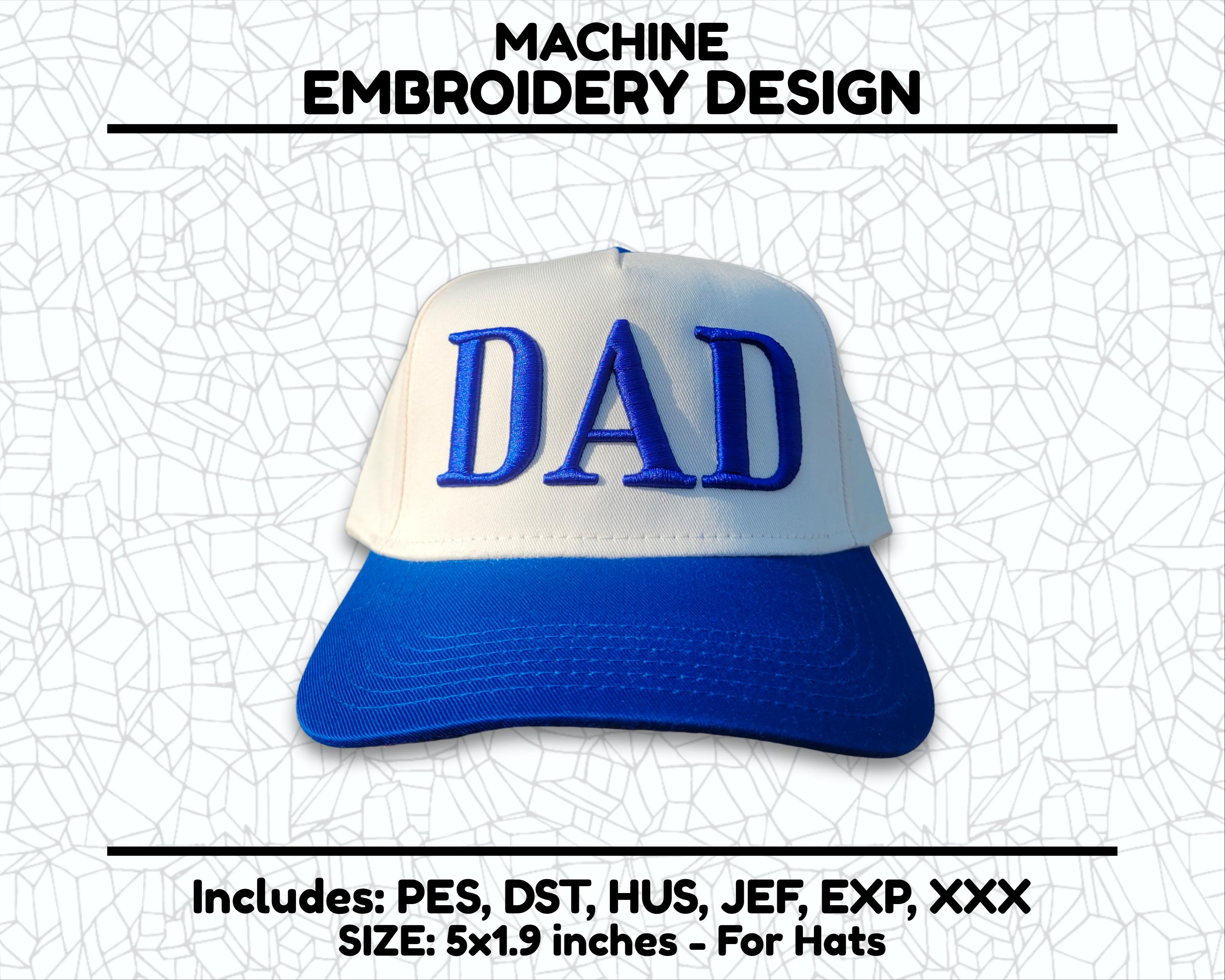 Dad Embroidery Design, Father Machine Embroidery File, Ricoma DST ...