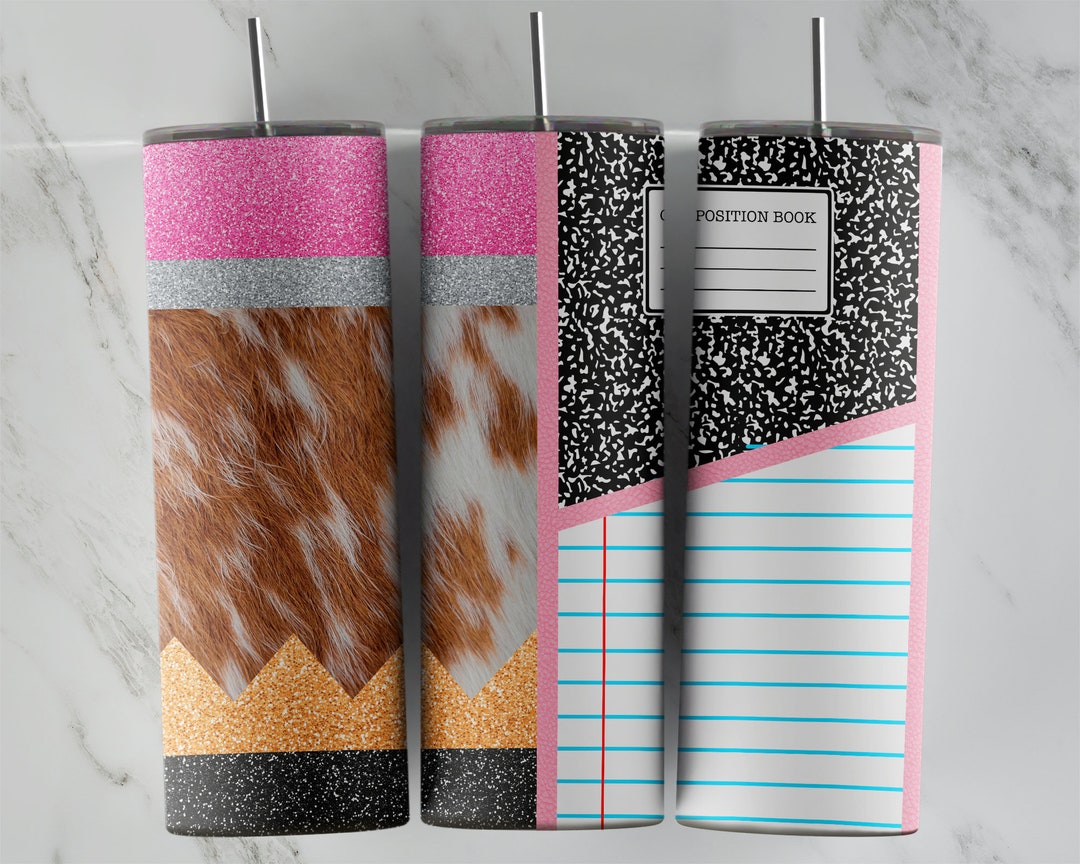 Notebook PNG Wrap Design for Sublimation on 20oz Tumblers - Etsy