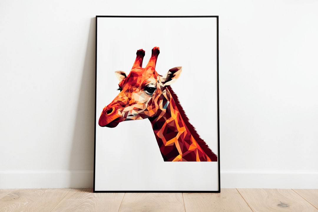 Giraffe Png Design, Cute Giraffe Design, Digital Artwork, Printable ...