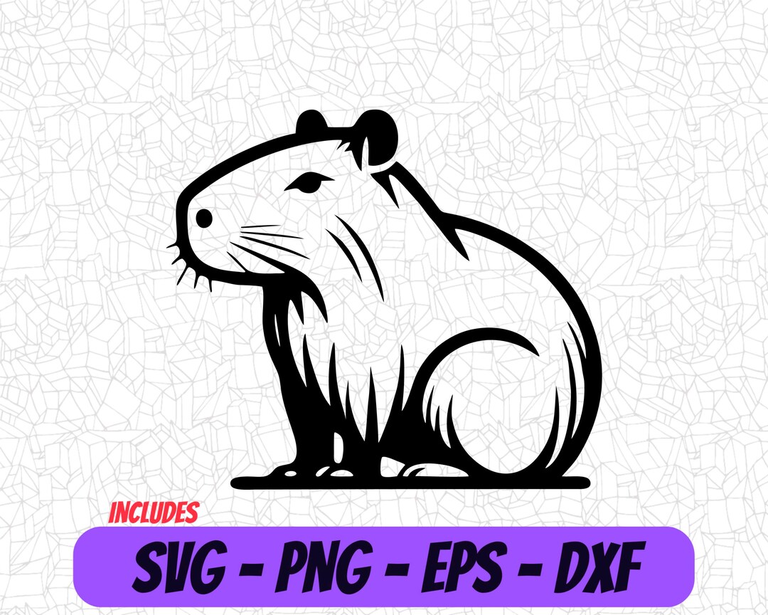 Capybara SVG, Cricut Cut File, Laser Engraving File, Capybara PNG ...