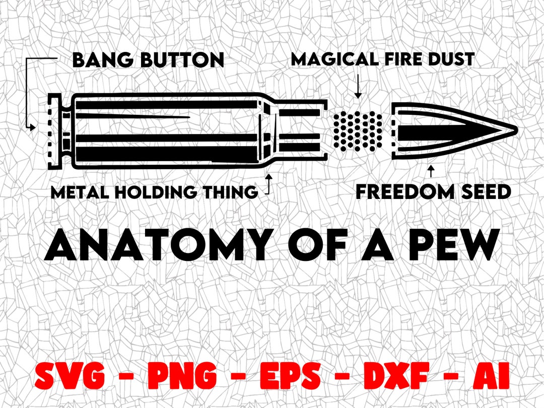 Bullet Anatomy SVG, Cutting File, Png Eps Dxf Digital Clipart, Great ...