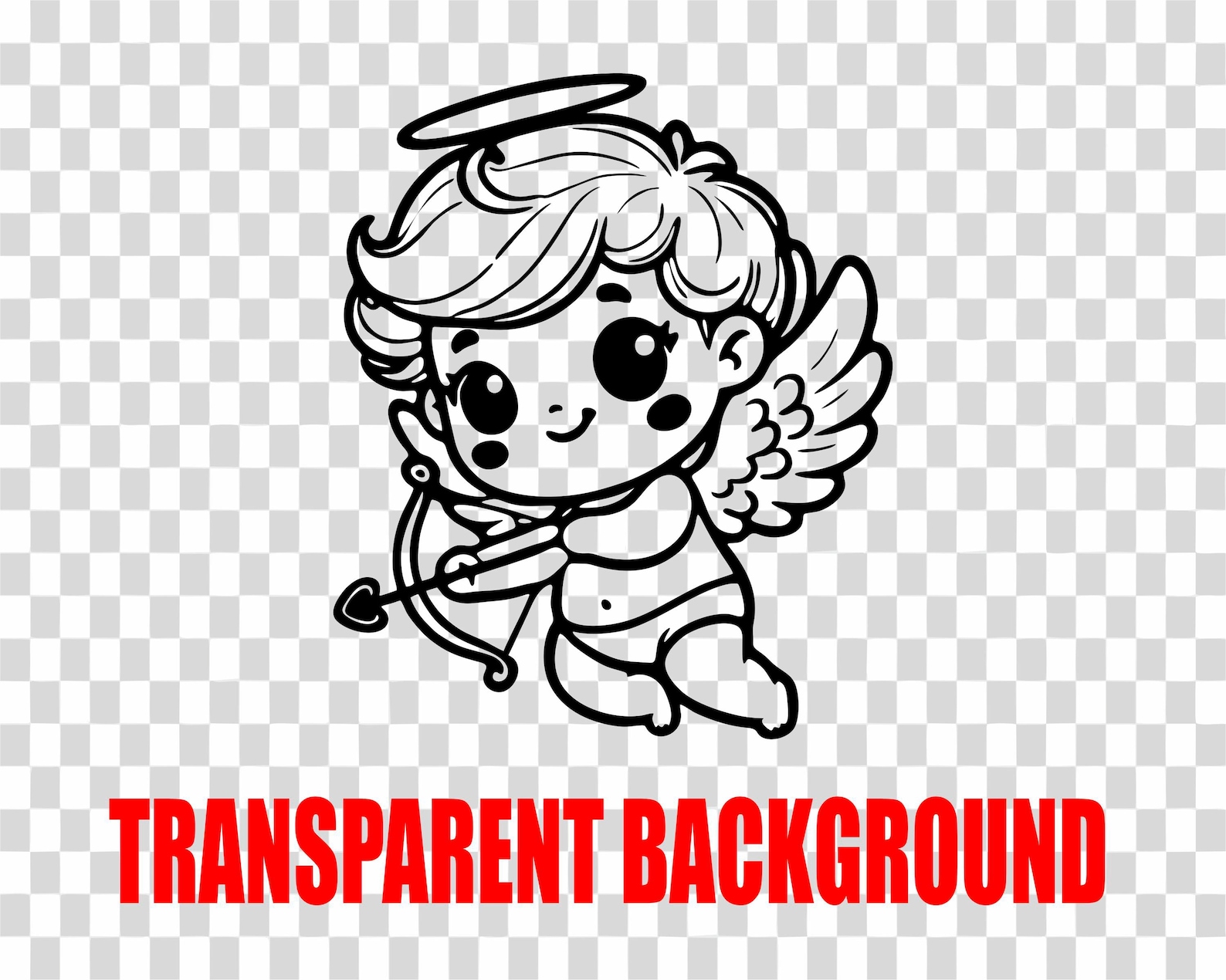 Cupid Angel PNG| Love SVG Clipart | for Cricut, Stickers, Sublimation ...