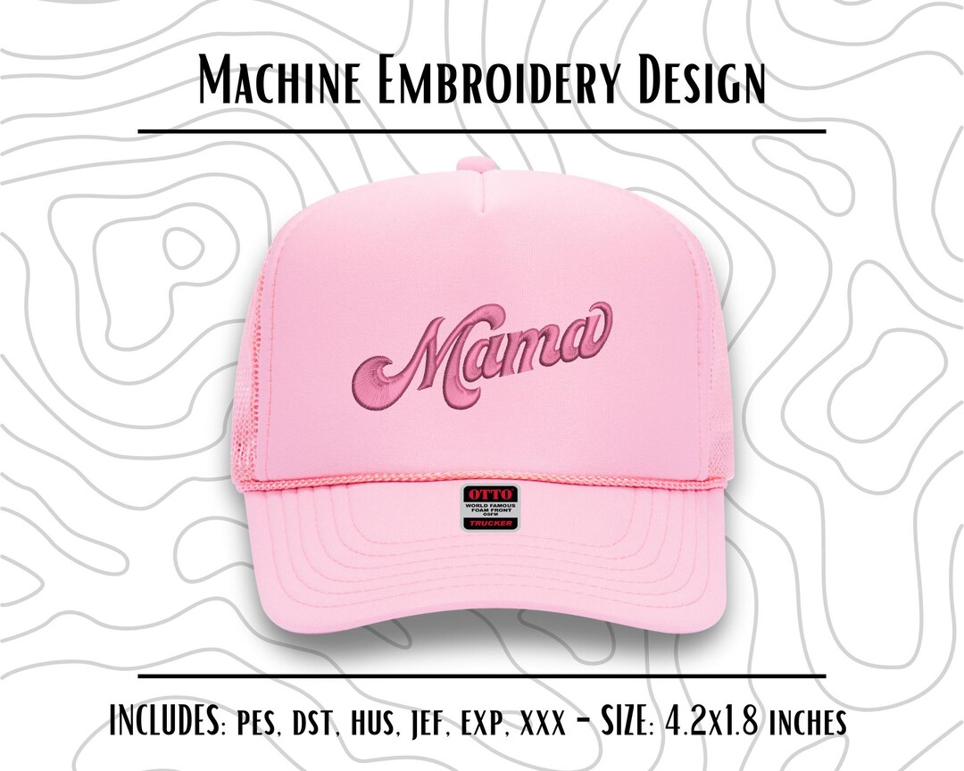 Mama Embroidery Design, Mom Machine Embroidery File, Ricoma DST ...