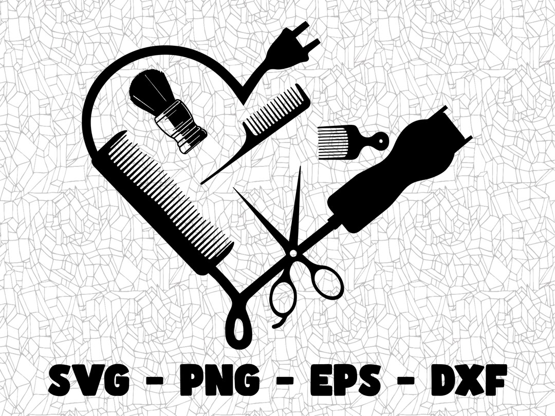 Barbershop SVG, Cutting File, Png Eps Dxf Digital Clipart, Great for ...