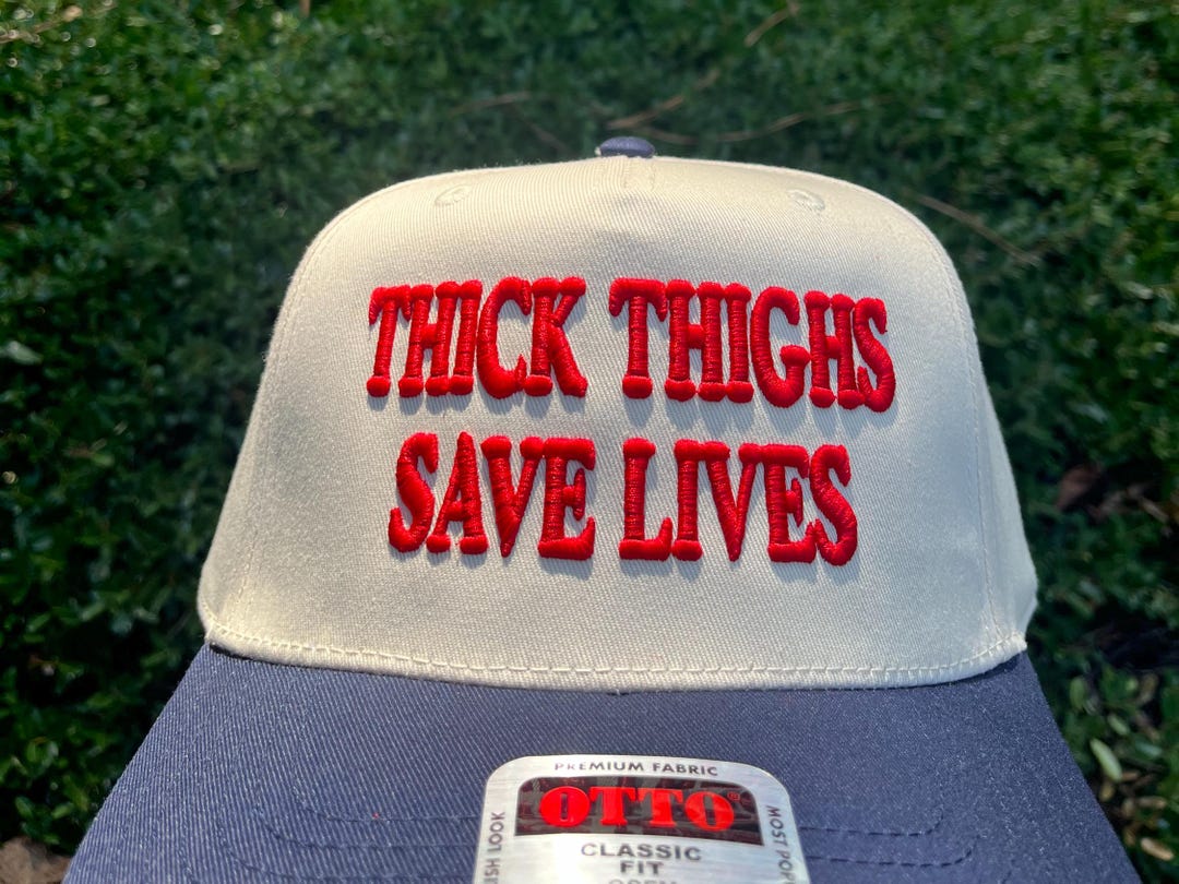 Embroidery Design, Thick Thighs Save Lives, DST Ricoma File, PES File ...