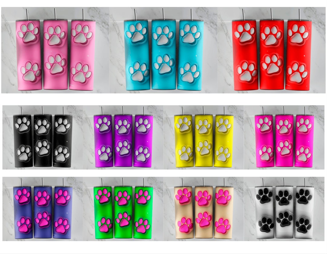 Puff 3D Tumbler Bundle, Sublimation Design, 20oz Tumbler, Tumbler Wraps ...