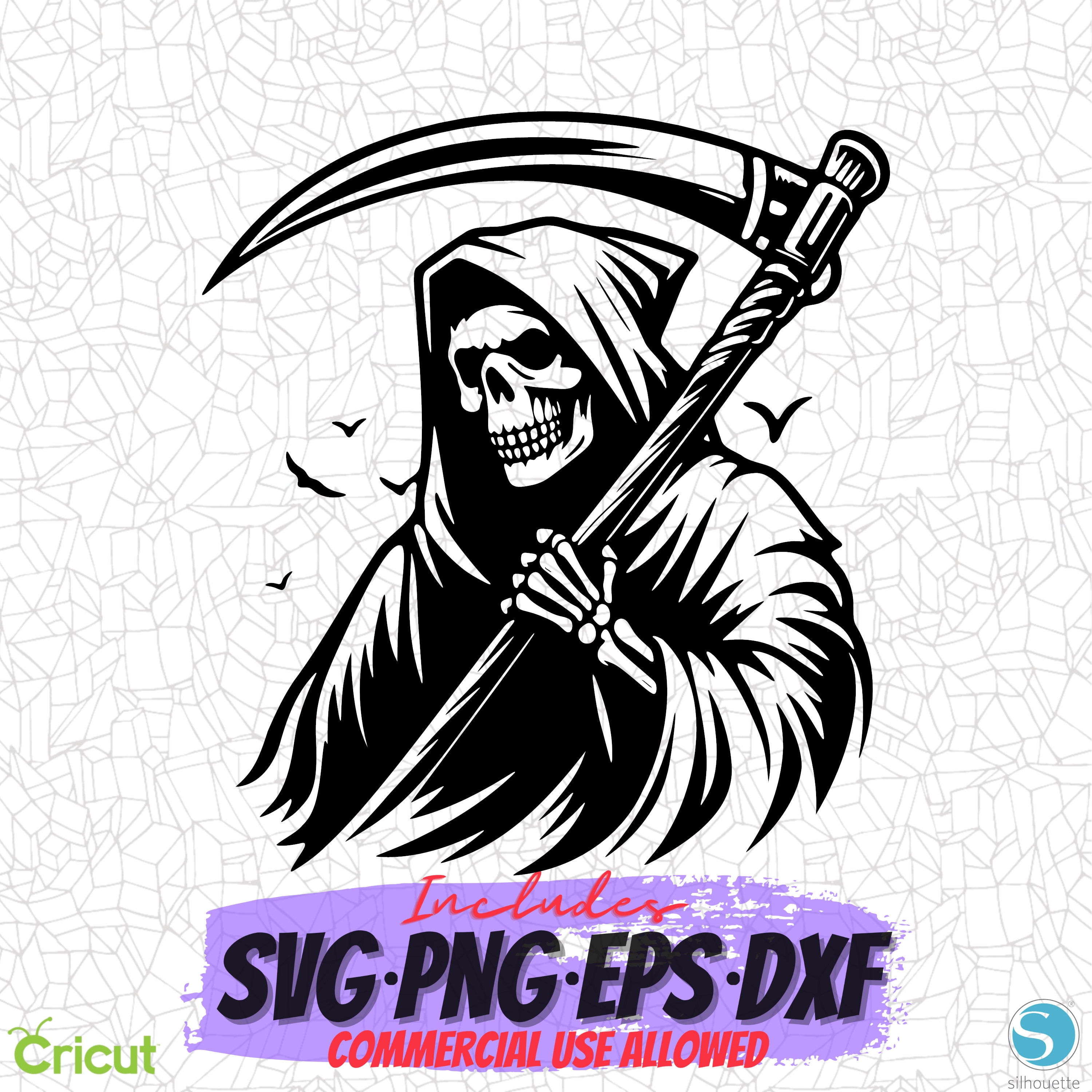 Grim Reaper Vector / Death Png Art / Digital Clipart SVG/ Eps Design ...