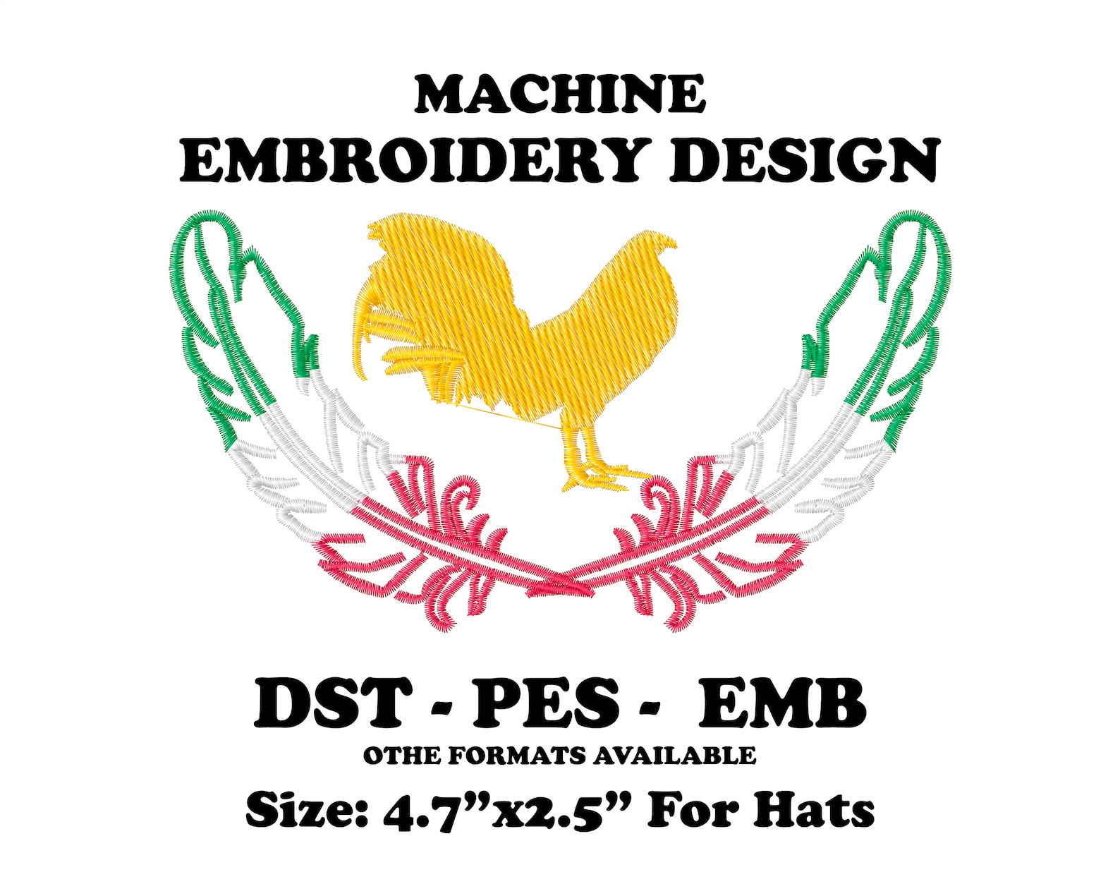 Mexico EMB Embroidery Design, Digitized Machine File, Brother PES ...