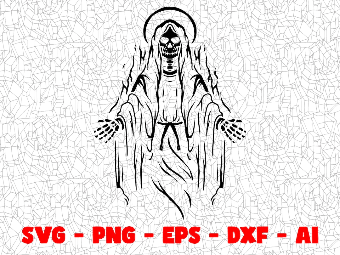 Death SVG, Cutting File, Png Eps Dxf Digital Clipart, Great for Viny ...