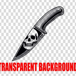 Skull Knife SVG Design for T-shirts, Tumblers, Stickers, Laser ...