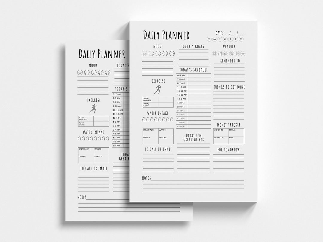 Daily Planner Printable, Hourly Planner, Military Time Plan, Time ...