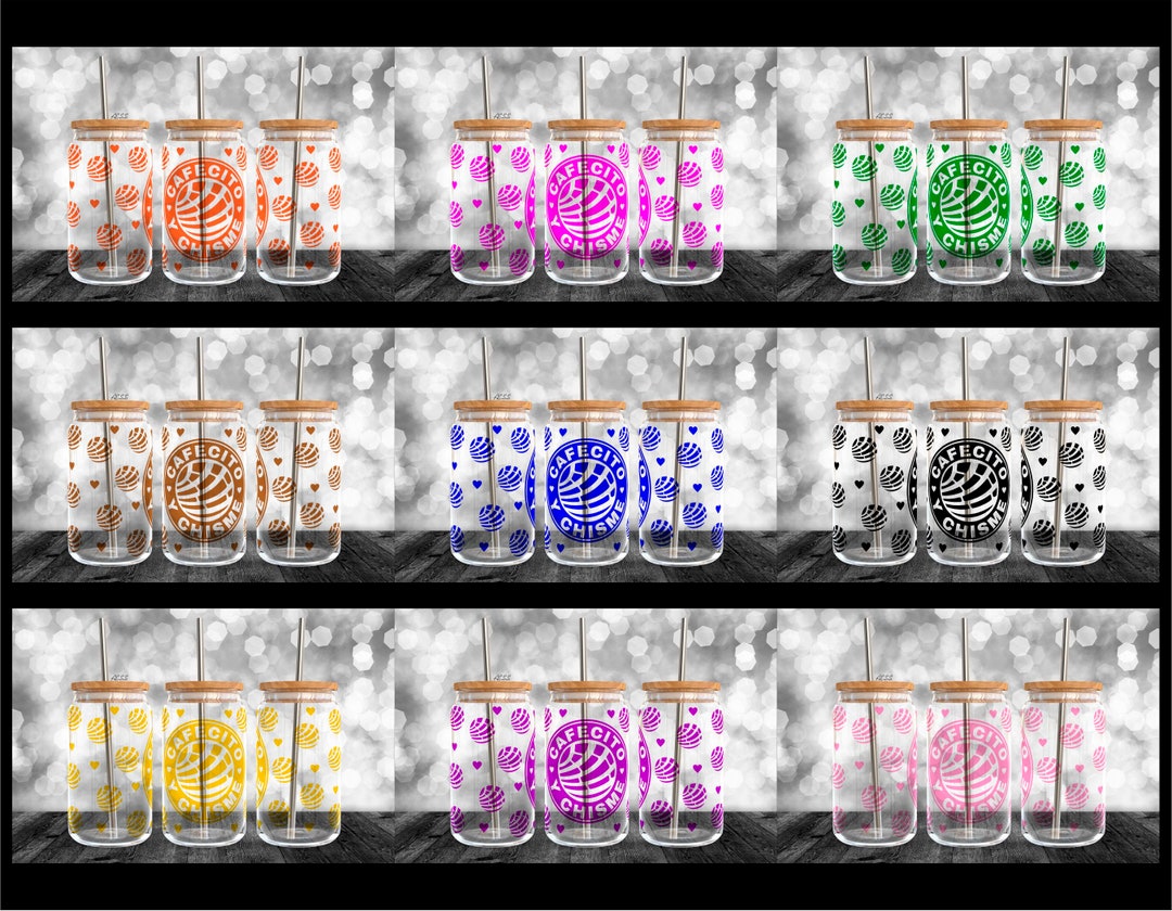 Cafecito Y Chisme Libbey Cup Design, UV DTF, Sublimation Design, Png ...