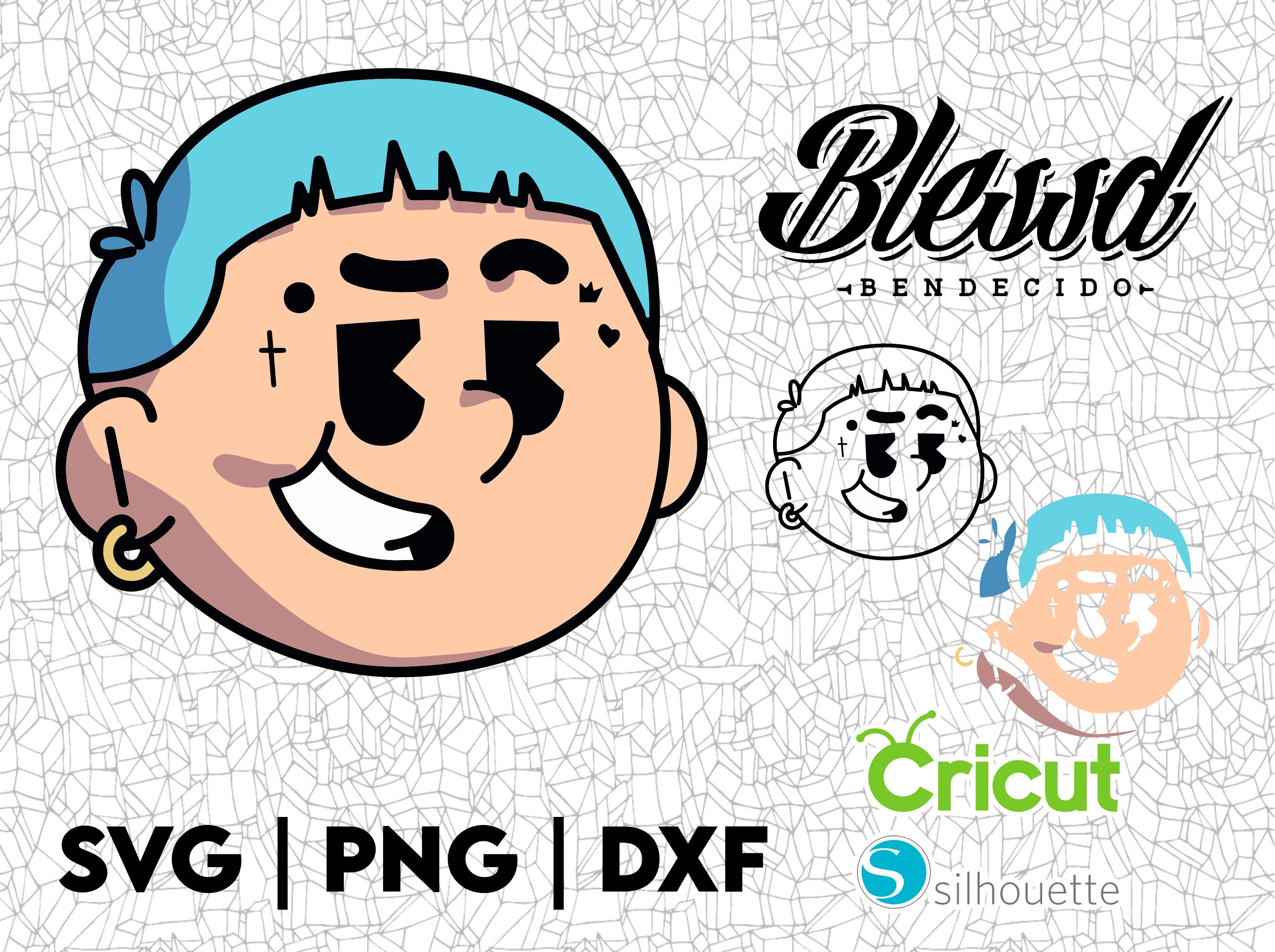 Blessd SVG, Cutting File, Png Eps Digital Clipart, Great for Viny ...