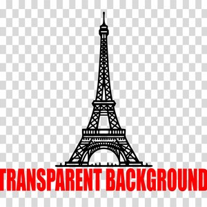 Eiffel Tower SVG | Paris Landmark Cut File | PNG EPS Dxf for Cricut ...