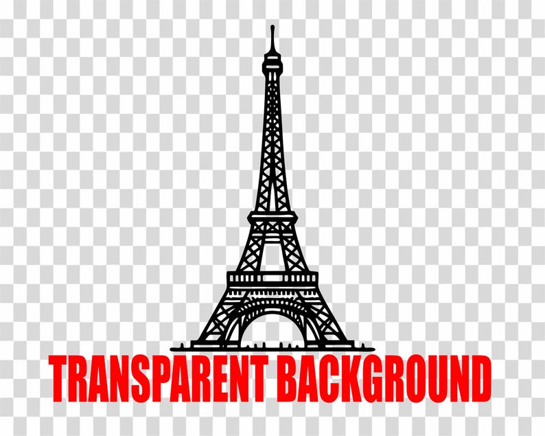 Eiffel Tower SVG | Paris Landmark Cut File | PNG EPS Dxf for Cricut ...