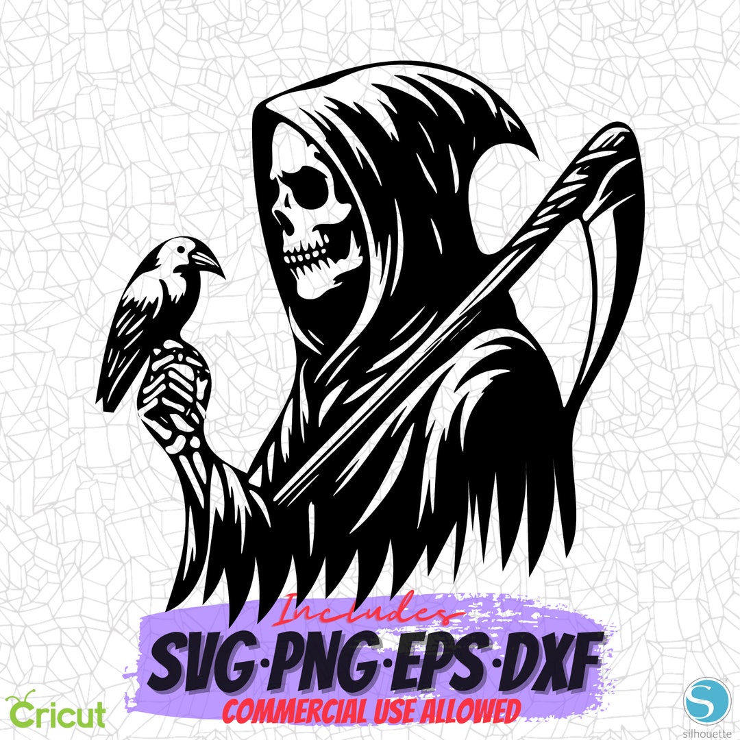 Grim Reaper SVG, Death Cutting File, Digital Clipart, Great for Viny ...