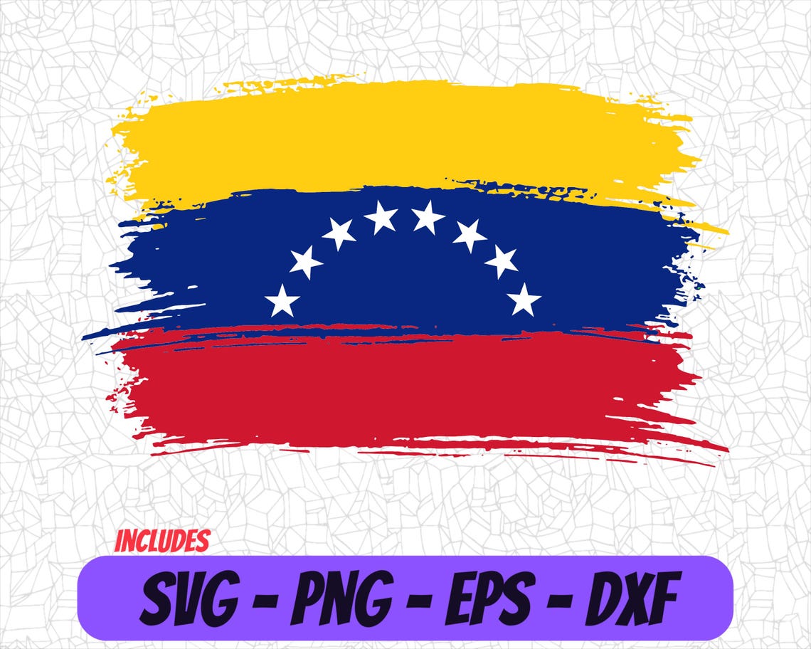 Venezuela Flag SVG | Venezuelan Png Art | Digital Clipart SVG| Eps ...