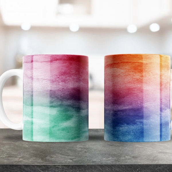 Rainbow Mug - Etsy
