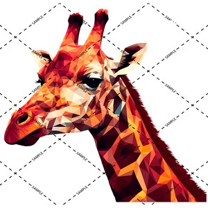 Giraffe Png Design, Cute Giraffe Design, Digital Artwork, Printable ...