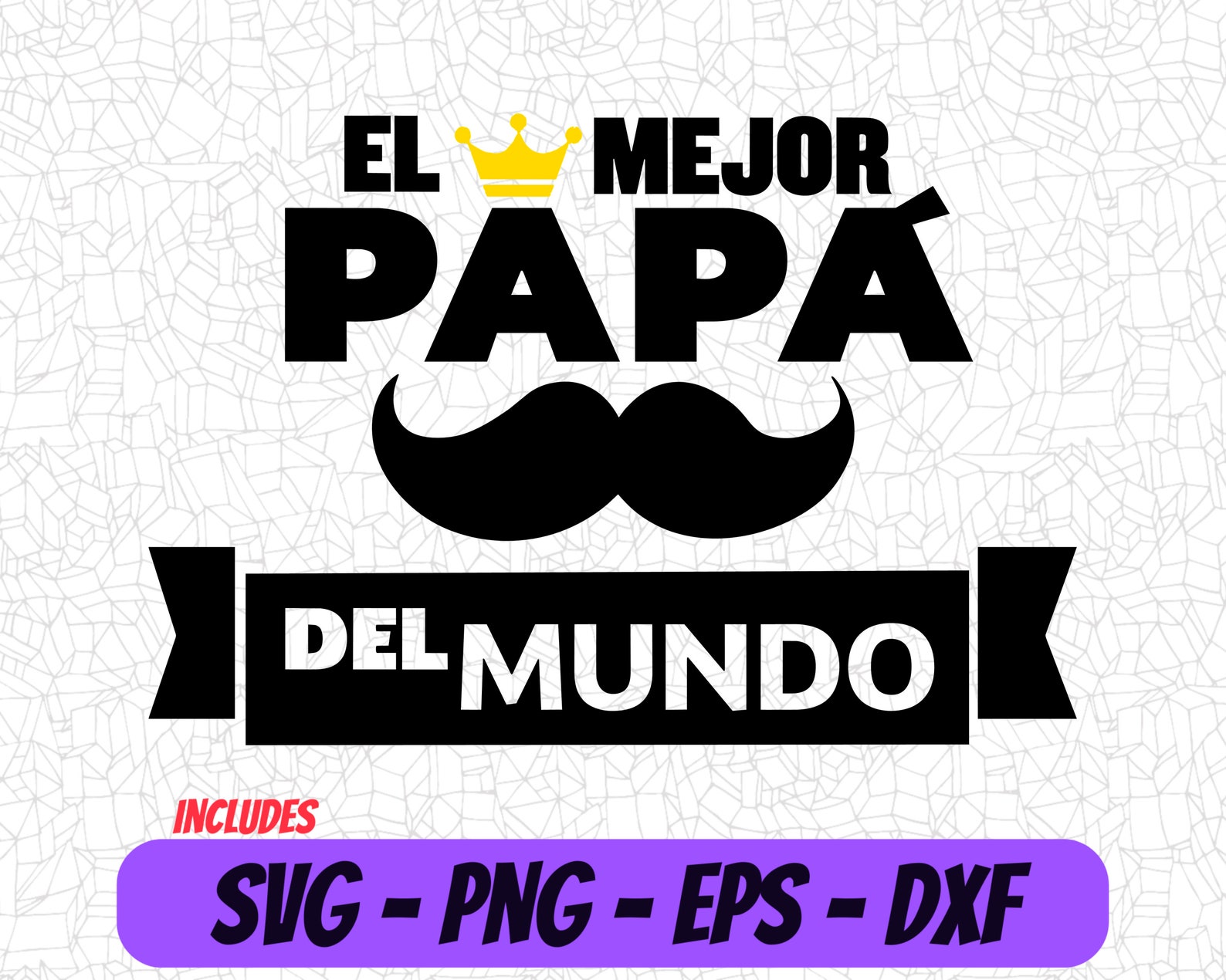 El Mejor Papa Del Mundo SVG, Cricut Cut File, Png Digital Clipart ...