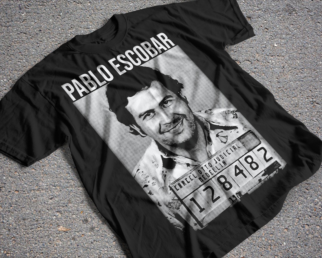DTF T-shirt Design, Pablo Escobar Halftone Tee Design, Can Also Be Used ...