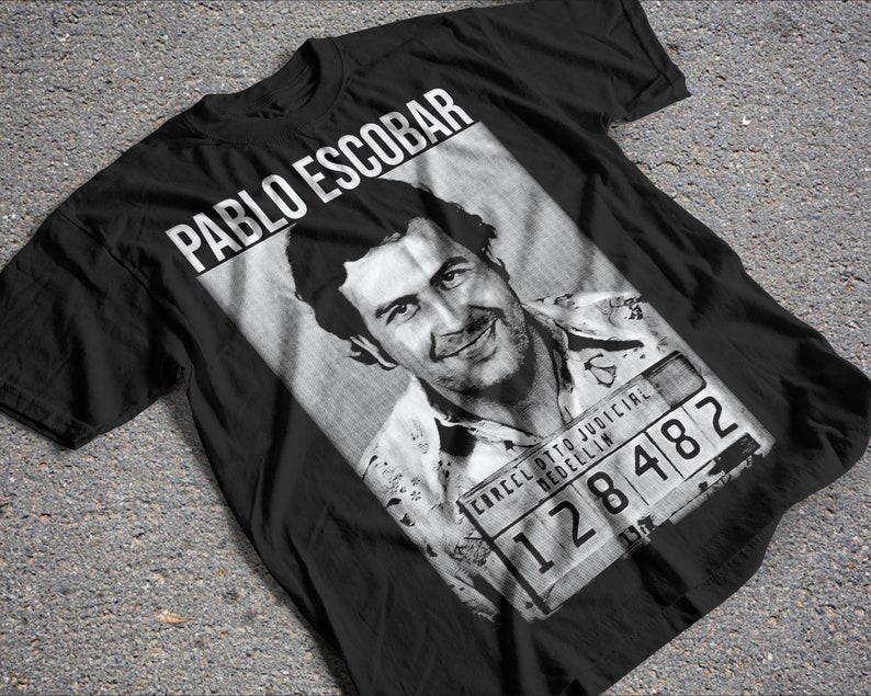 DTF T-shirt Design, Pablo Escobar Halftone Tee Design, Can Also Be Used ...