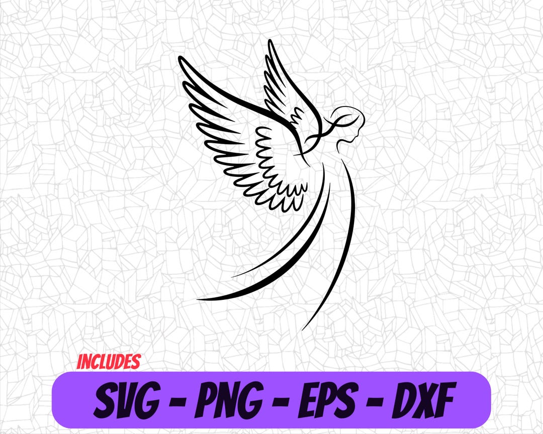 Angel PNG, Angel Wings Svg, Cricut Cut Files, Laser Engraving Clipart ...