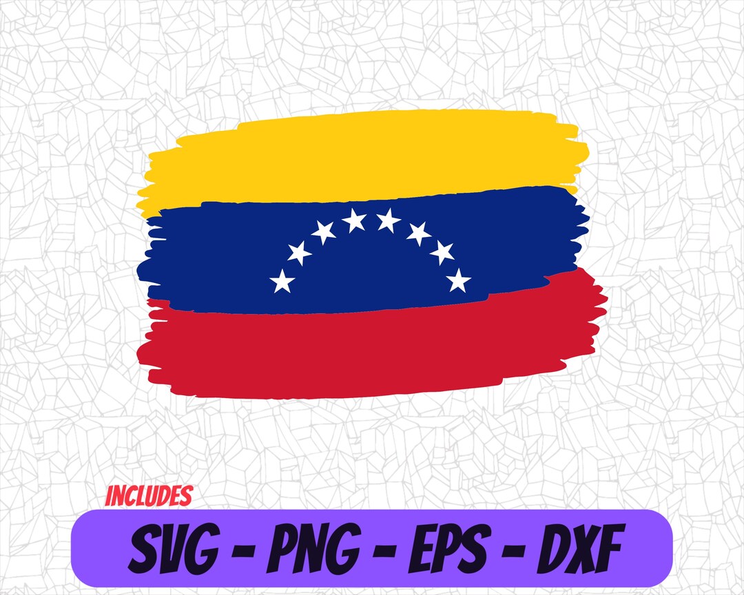 Venezuela Flag SVG | Venezuelan Png Art | Digital Clipart SVG| Eps ...
