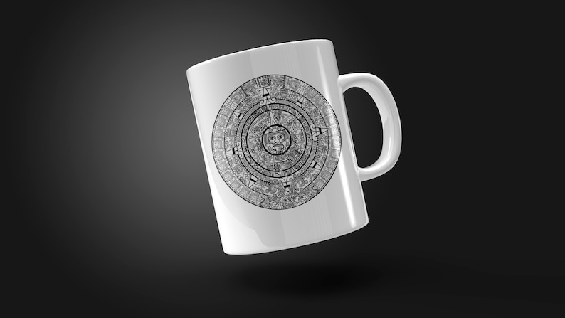 Aztec Calander Mug Design Sublimation PNG Design Ceramic Mug - Etsy