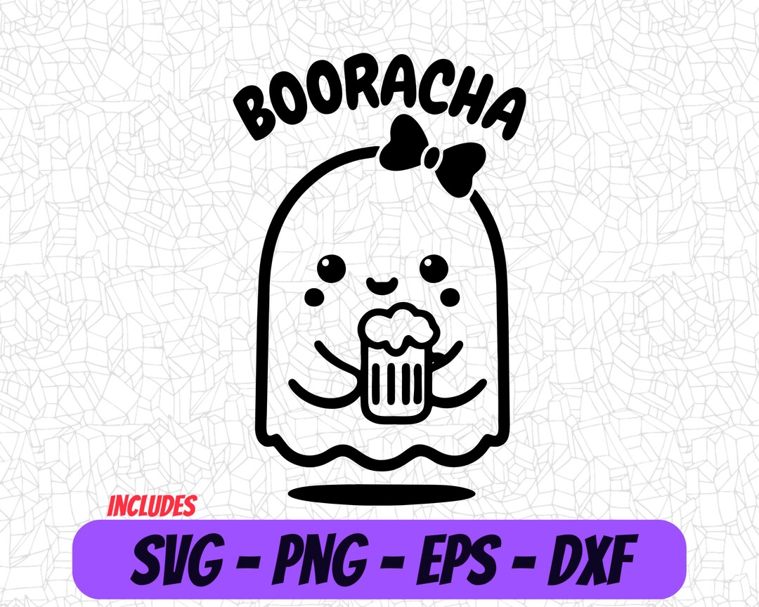 Booracha Ghost SVG Bundle | Halloween Beer Ghost Clipart | PNG EPS Dxf ...