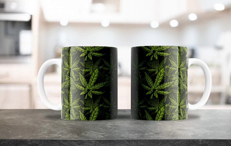 Cannabis Mug Design, Sublimation Design for 11oz, 15oz Mugs, Coffee Mug ...