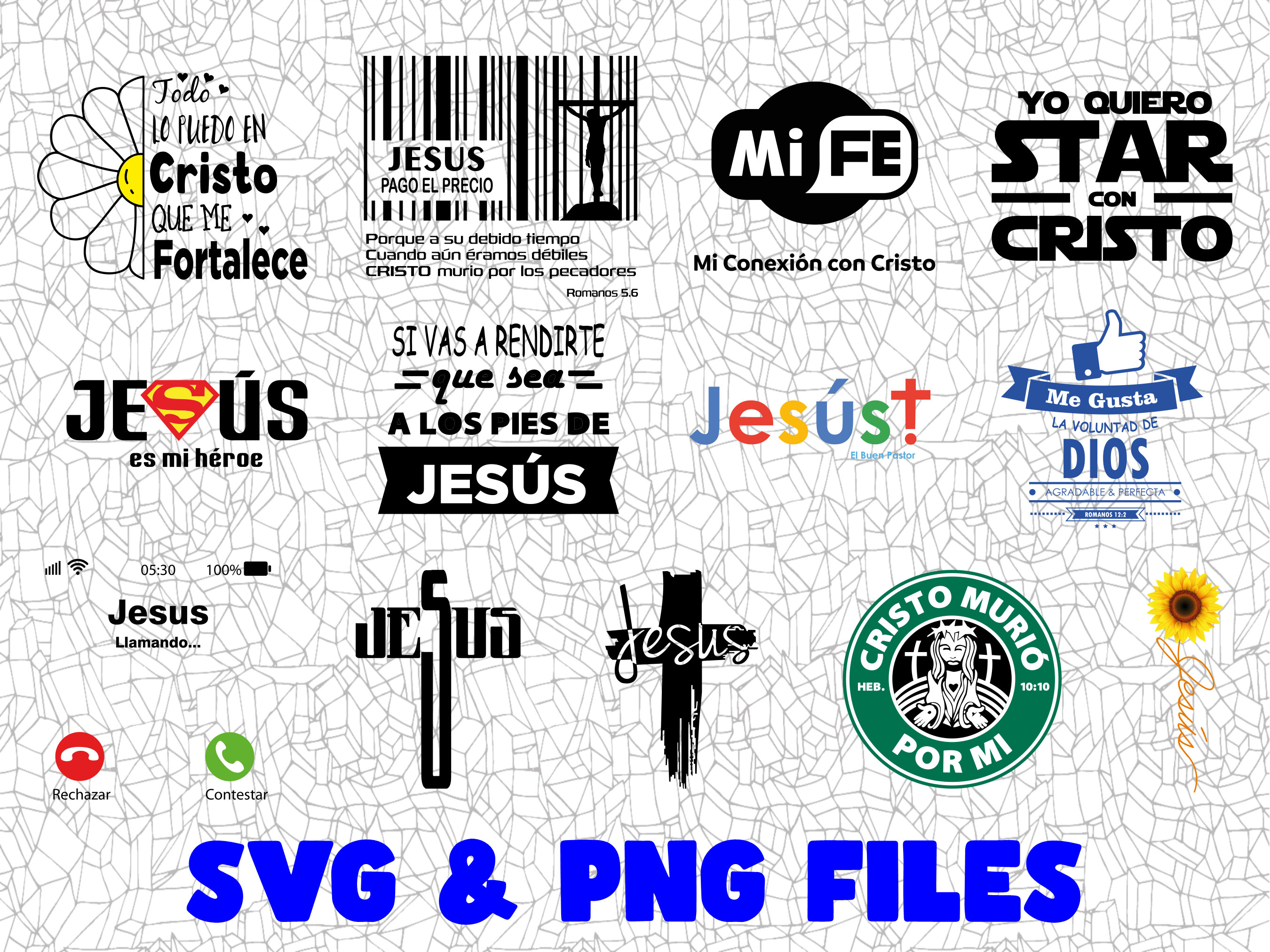 Cristo SVG Bundle, Cutting File, Png Eps Dxf Digital Clipart, Great for ...