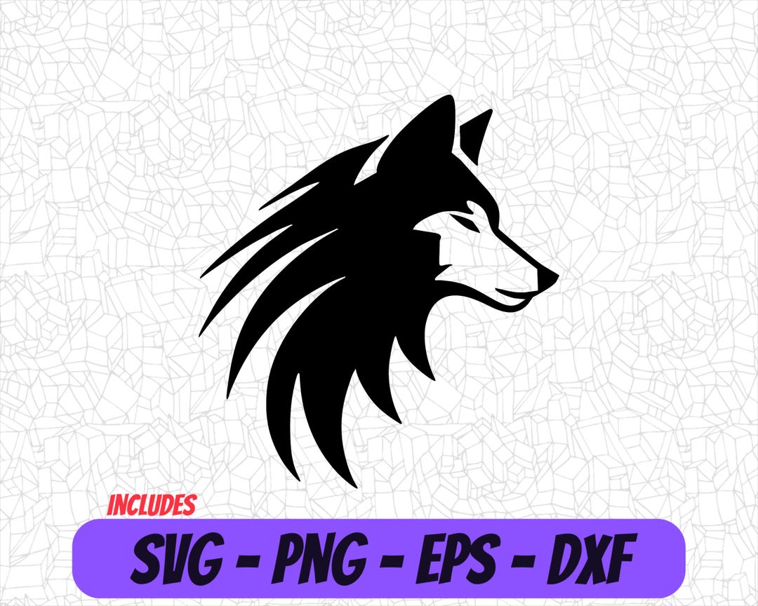 Wolf SVG Clipart, Minimalist Png Logo, Eps, Cricut Cut File, Lobo DXF ...