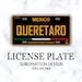 Queretaro Placa Delantera, License Plate PNG Design, Files for ...