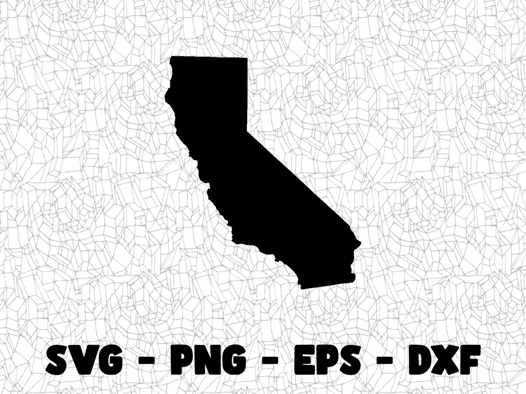 California State SVG PNG - USA State Outline Clipart for Cricut ...