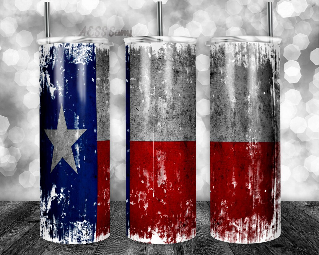 Texas Flag Tumbler Design, PNG Sublimation Design, 20oz Skinny Tumbler ...