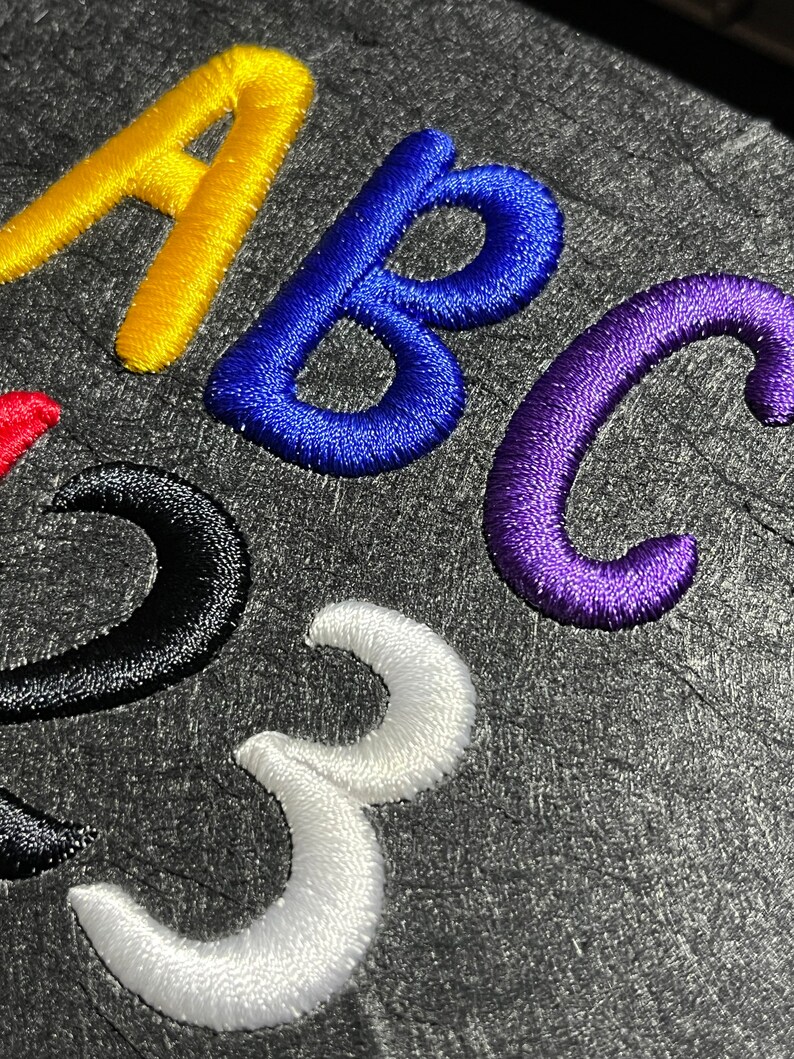 Cute Embroidery Alphabet Bundle A-Z, 3d Foam Embroider Designs, Brother ...