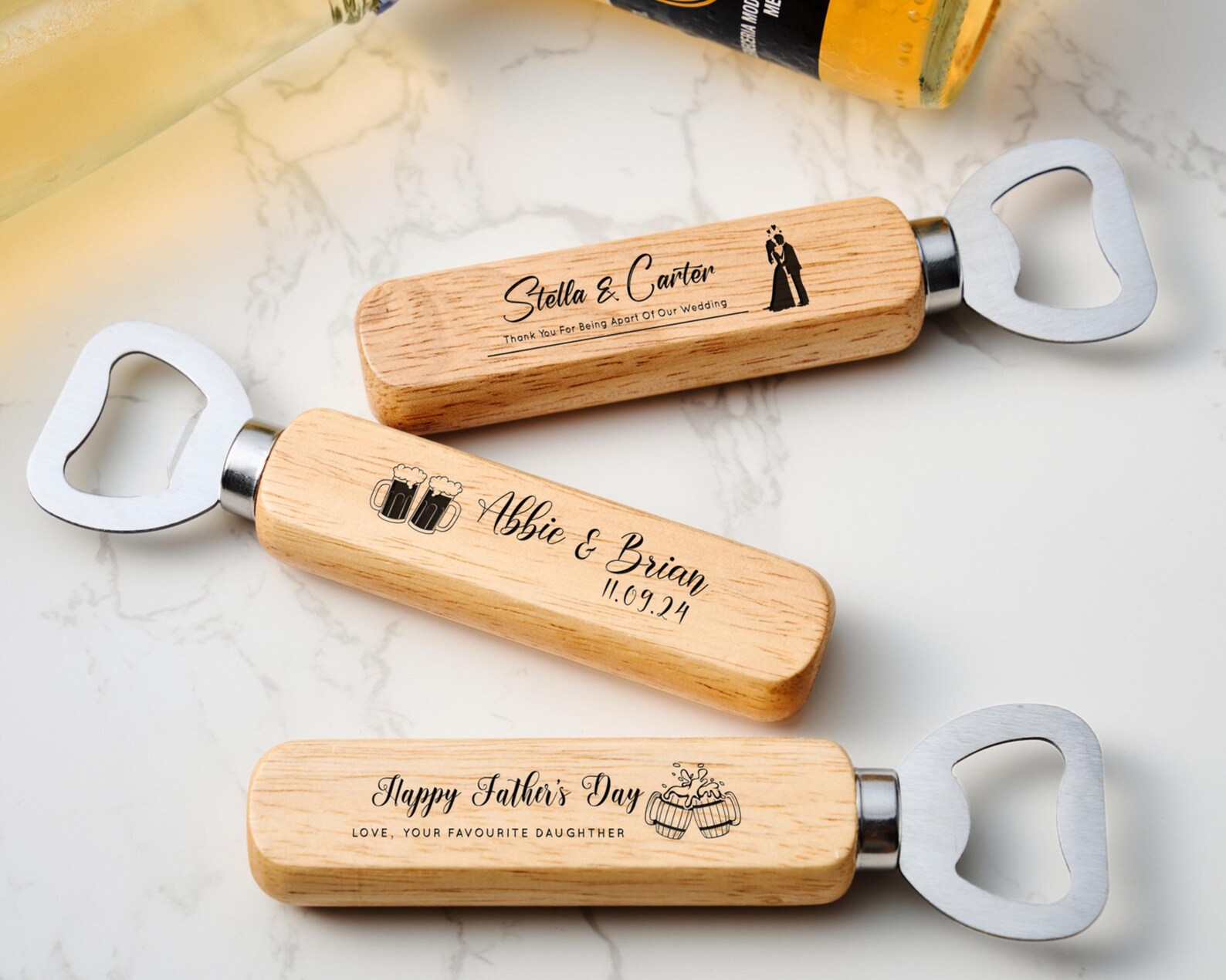 Customized Wood Bottles Opener With Name for the Best Man,fancy Laser ...