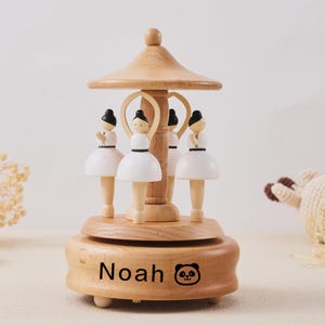 Luxurious Personalized Baby Music Box for New Year Gifts,hand Engraved ...