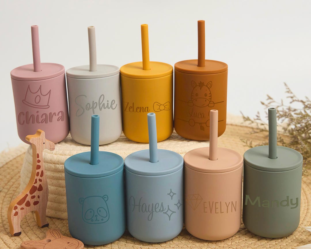 Personalized 7oz Cup With Straw for Kids,custom Sippy Cup for Christmas ...