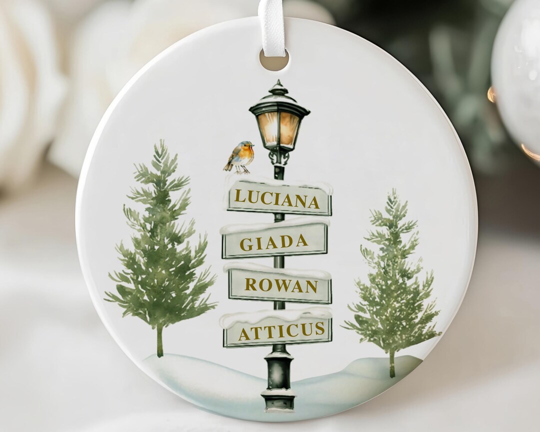 Custom Family of 4 Ornament,personalized Family Stocking Ornament With ...