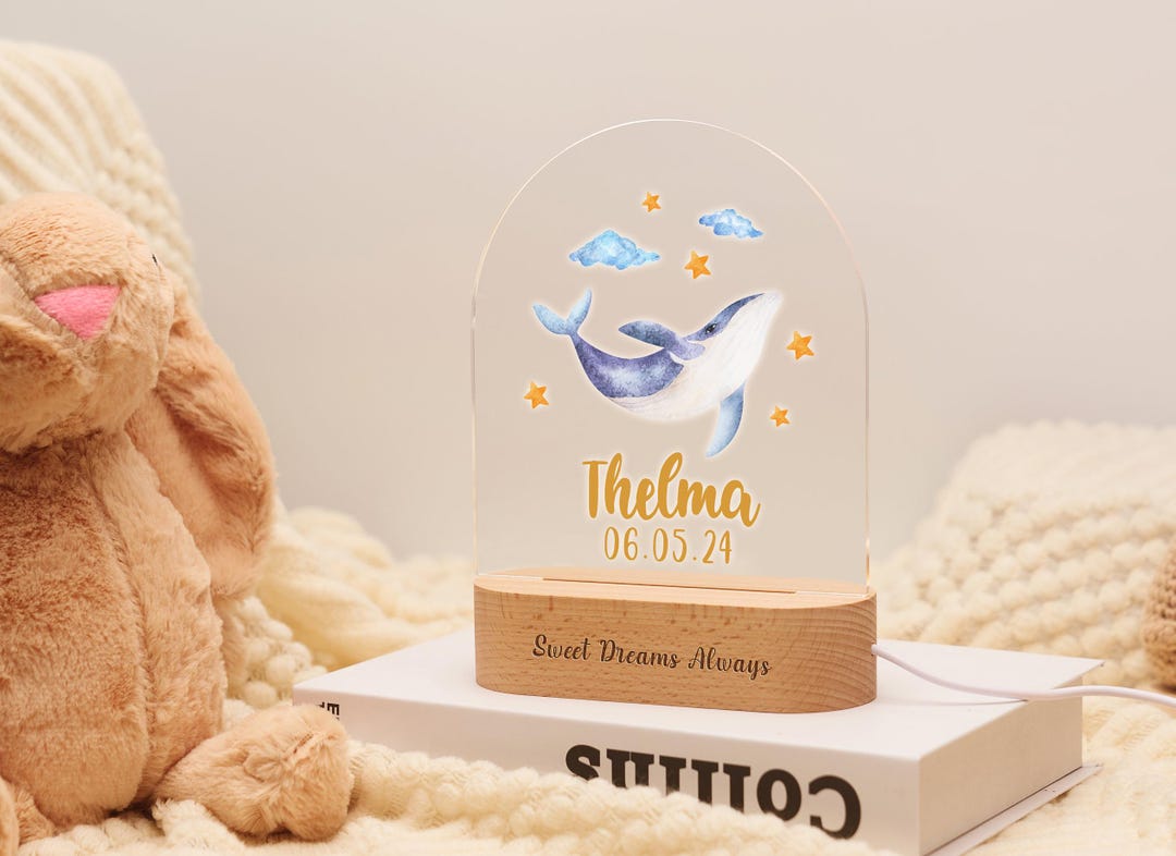 Custom Engraved Night Light for Kids’ Bedroom Gift,personalized Night ...