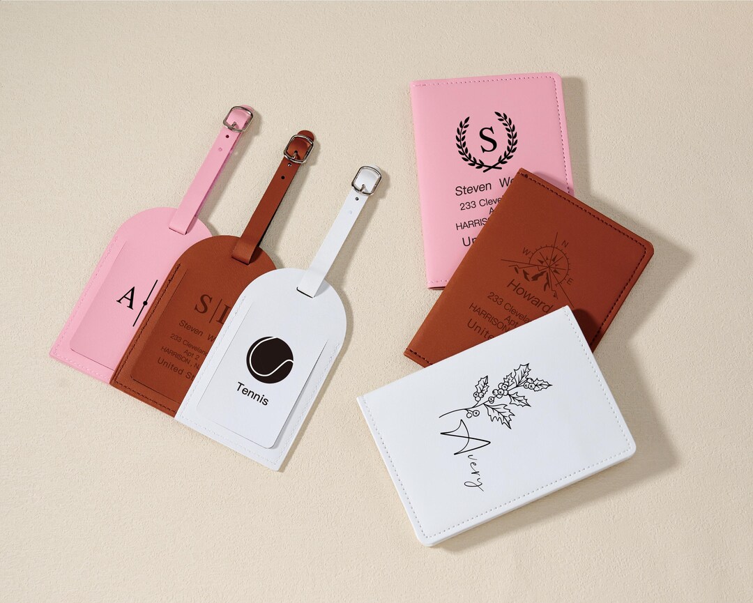 Personalized Leather Luggage Tag for Travelers,custom Birth Month ...