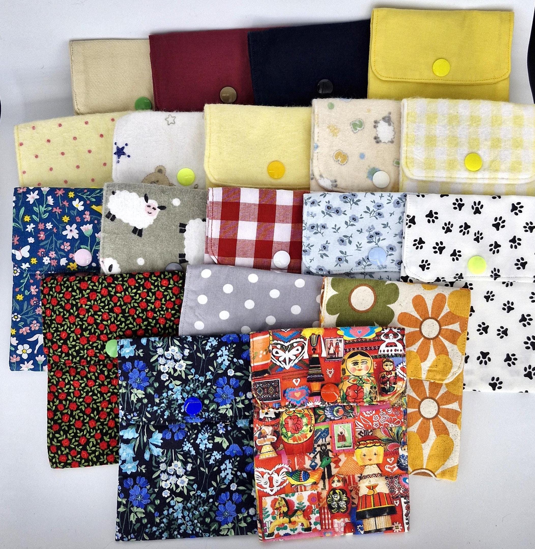 Handmade Cute Passport Size Holder Bag Organisation Snap Button Travel ...