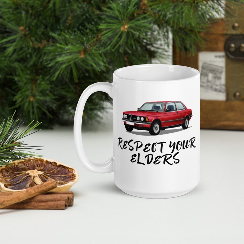 BMW Coffee Mug, Classic BMW E30, Ceramic Tea Cup, Auto Enthusiasts and ...